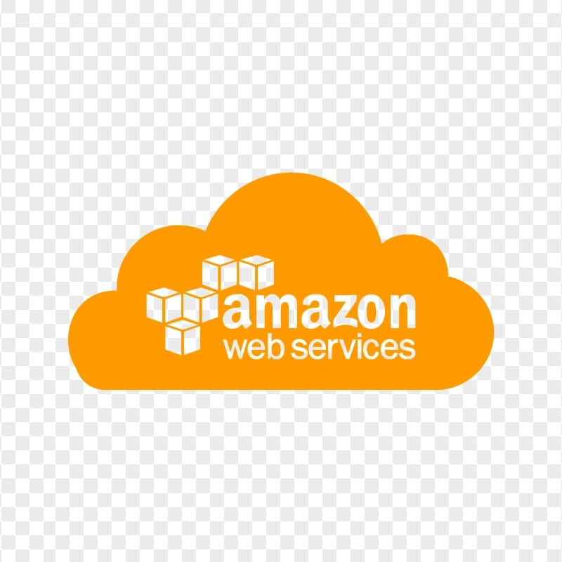 Orange Cloud Contains Outline Amazon AWS Logo | Citypng