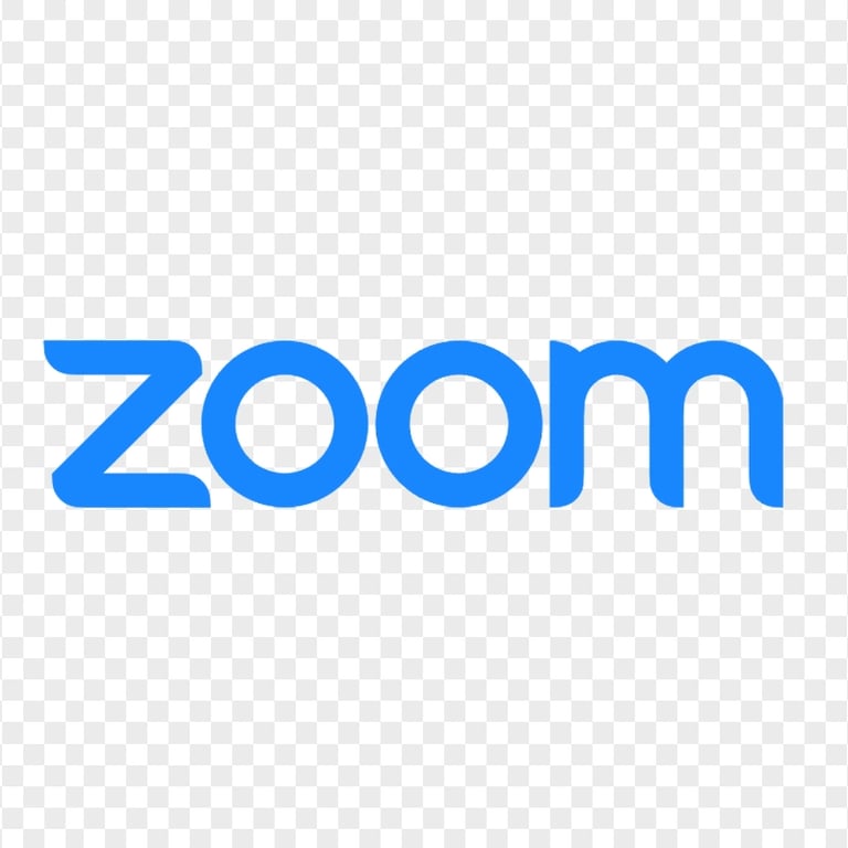 HD White Zoom Text Logo Transparent Background | Citypng