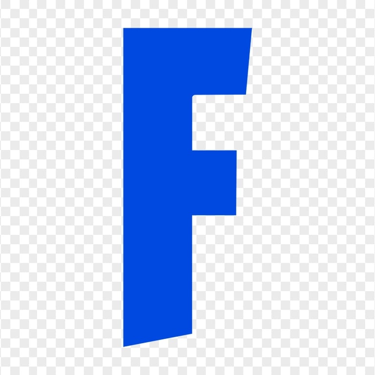 HD Blue F Fortnite Logo Letter PNG | Citypng