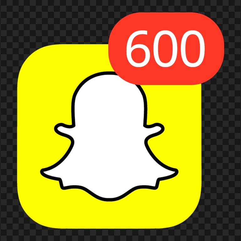 Snapchat Square App Icon With 200 Notifications PNG | Citypng