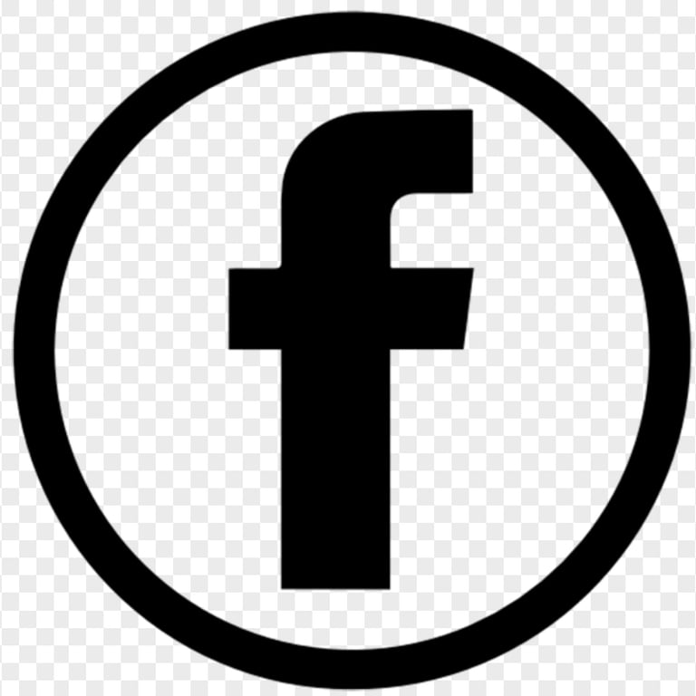 Round Black Facebook Fb Logo Icon Symbol | Citypng