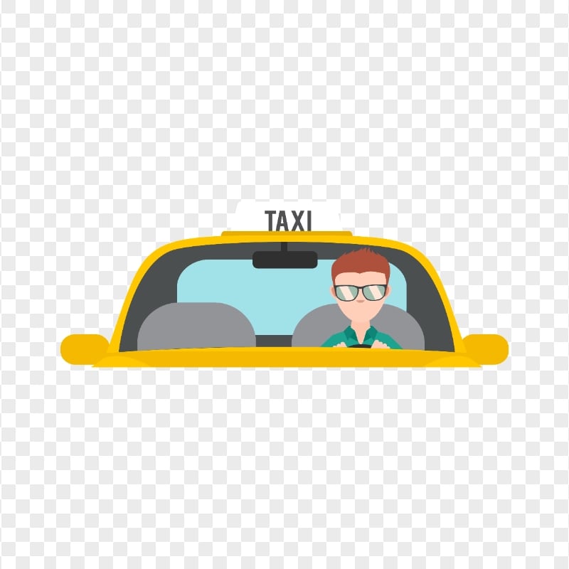 Cartoon Vector Taxi Driver PNG | Citypng