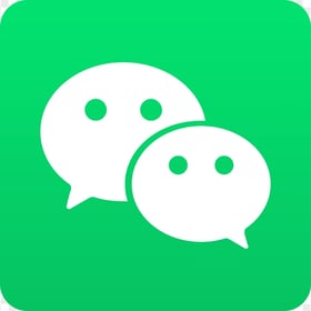 Round White WeChat App Logo Icon | Citypng