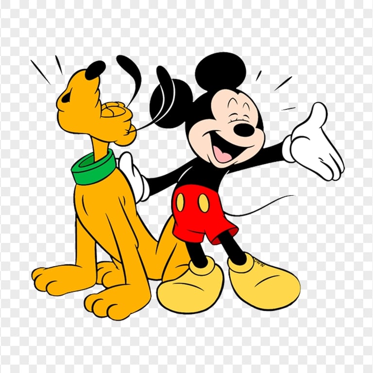 HD Mickey And Pluto Friends Cartoon Characters PNG | Citypng