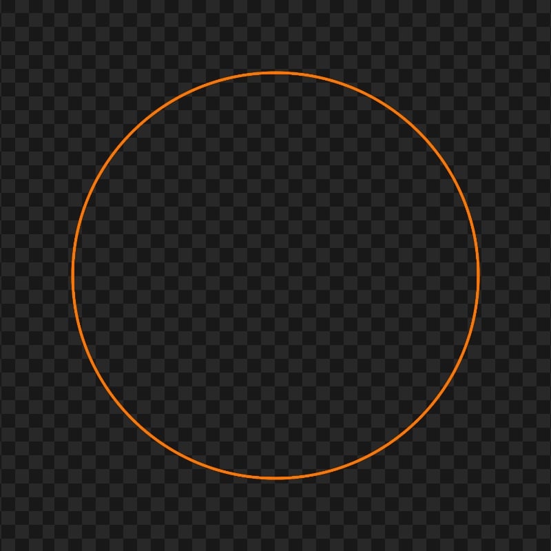 Circle Orange Line Border PNG | Citypng