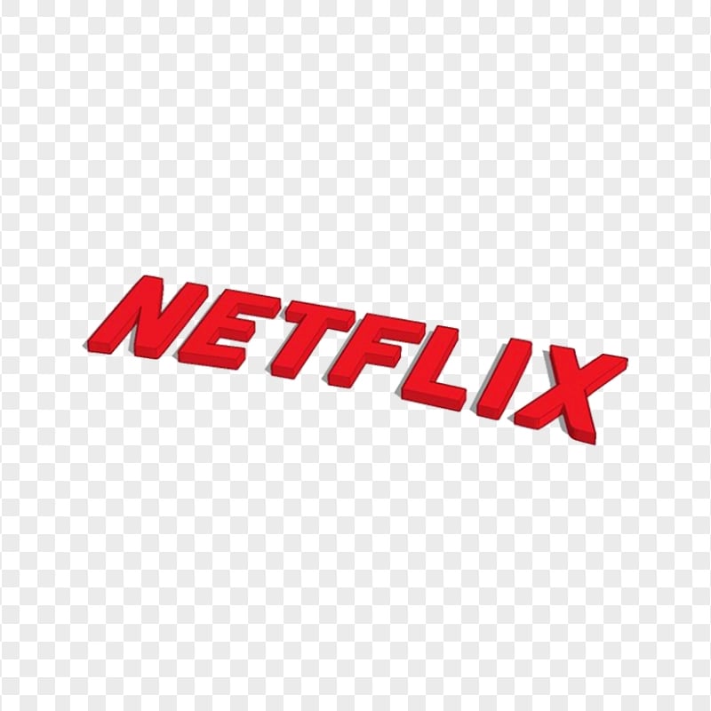 Red Netflix 3D Vector Text Logo | Citypng