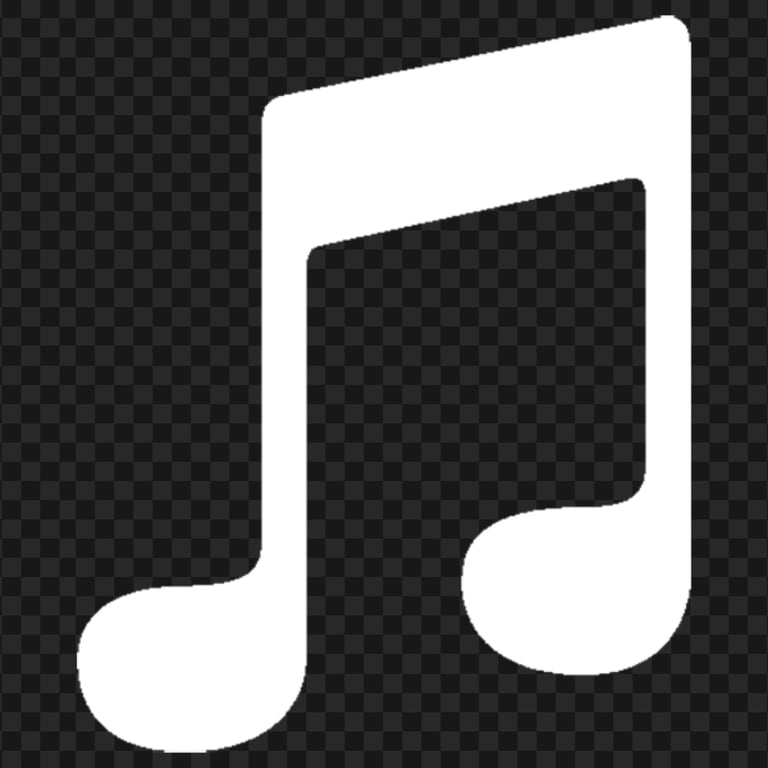 Musical Note White Icon Symbol | Citypng