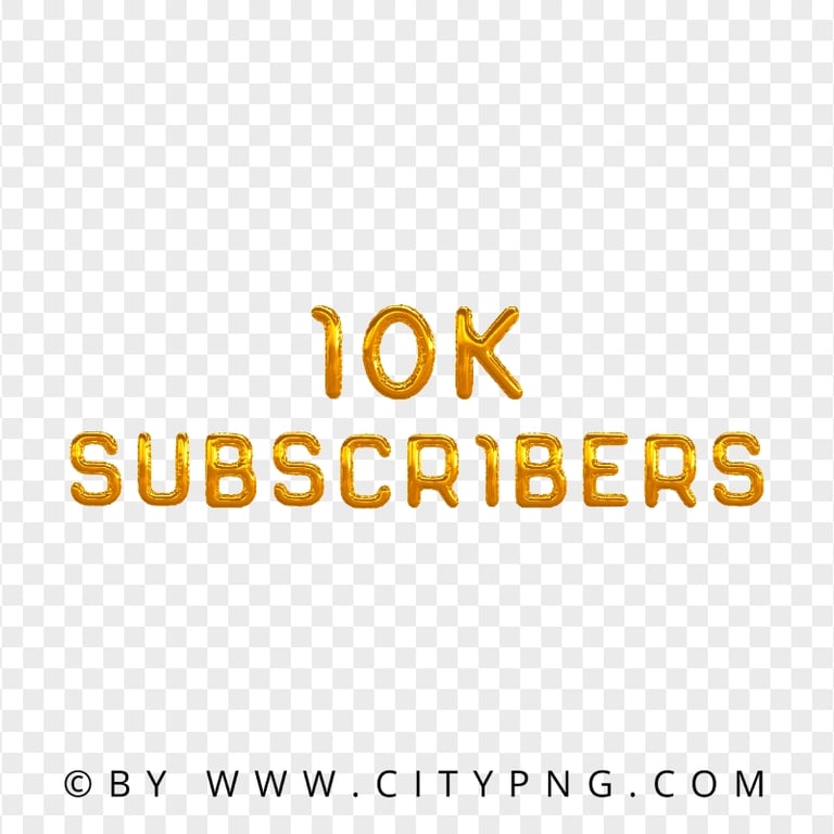 10K Silver Balloons Subscribers HD Transparent PNG | Citypng