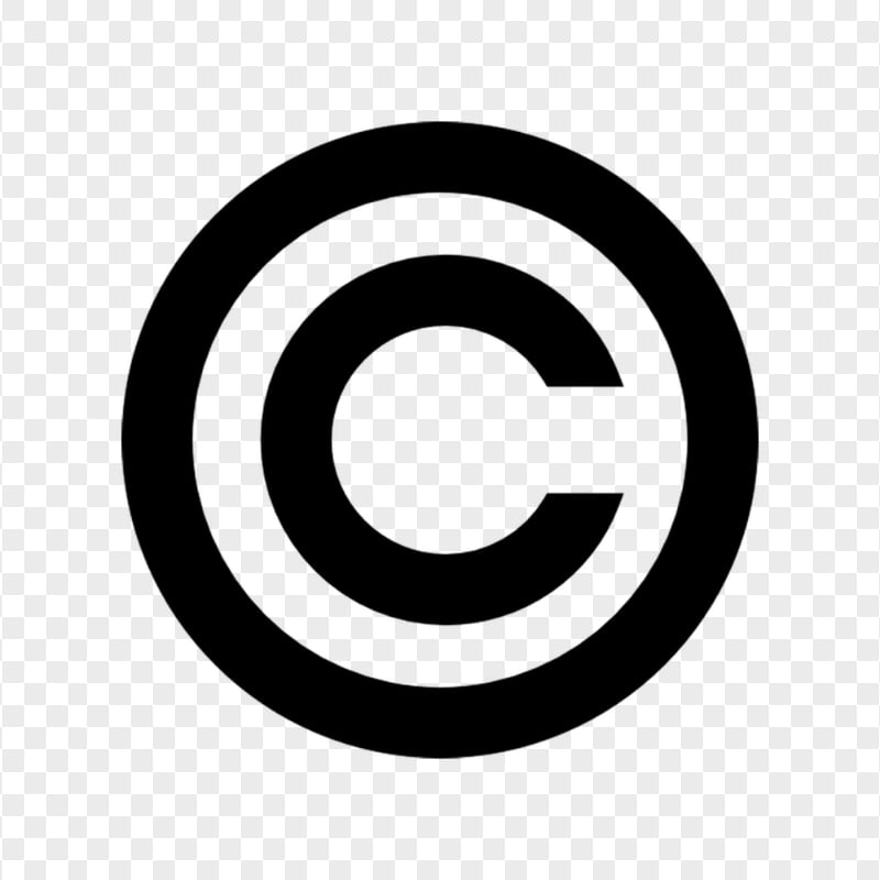 Copyright Round Black Logo Icon PNG | Citypng