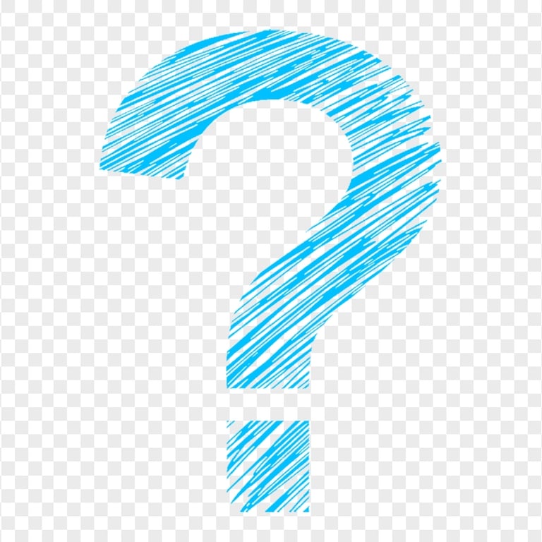 PNG Blue Scribble Question Mark Sign | Citypng