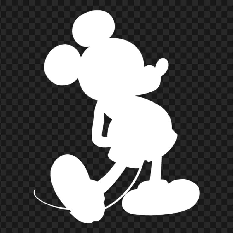 Mickey Head Silhouette Png