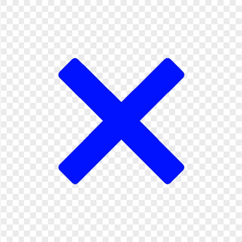 HD Close X Logo Dark Blue Icon Transparent PNG | Citypng