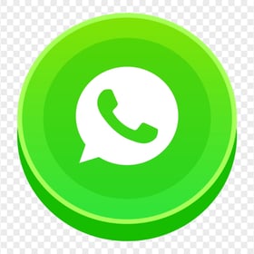 HD 3D Style Round Illustration Whatsapp Wtsp Wa Logo Icon PNG | Citypng