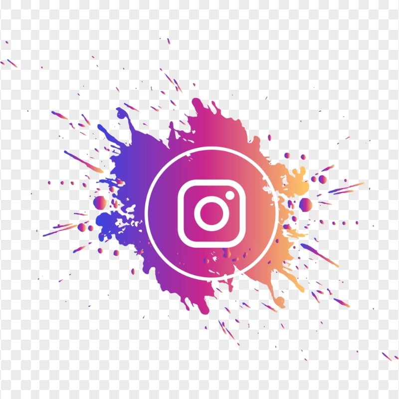 Splash Instagram Logo Circle Gradient Colors | Citypng