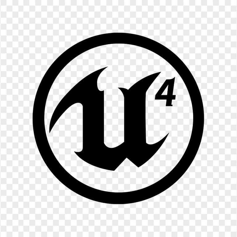 Unreal Engine 4 Black Logo Icon | Citypng