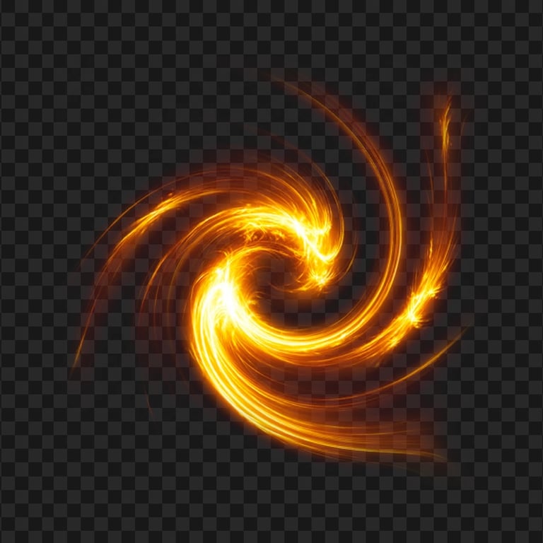 Sparkle Swirl Fire light PNG | Citypng