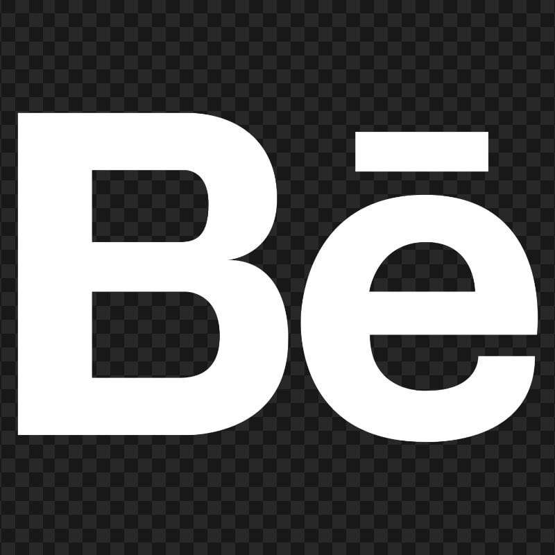 HD Behance BE White Logo Icon Sign Symbol PNG | Citypng
