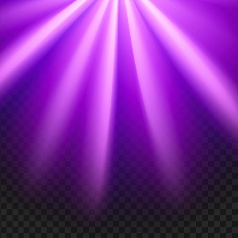 Purple Sun Rays Light Effect Transparent PNG | Citypng