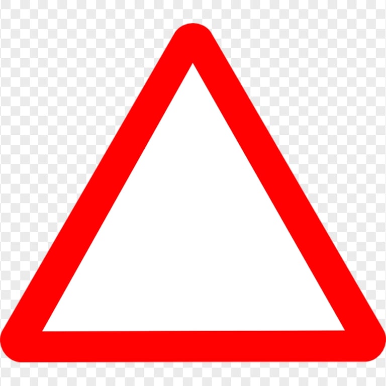 Yield Red Triangle Caution Meaning Road Traffic | Citypng