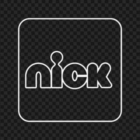 Nick Square Black Outline Logo Icon PNG | Citypng