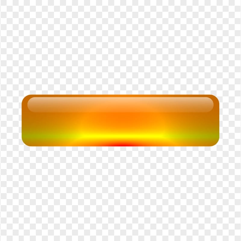 Orange Glossy Web Button HD PNG | Citypng