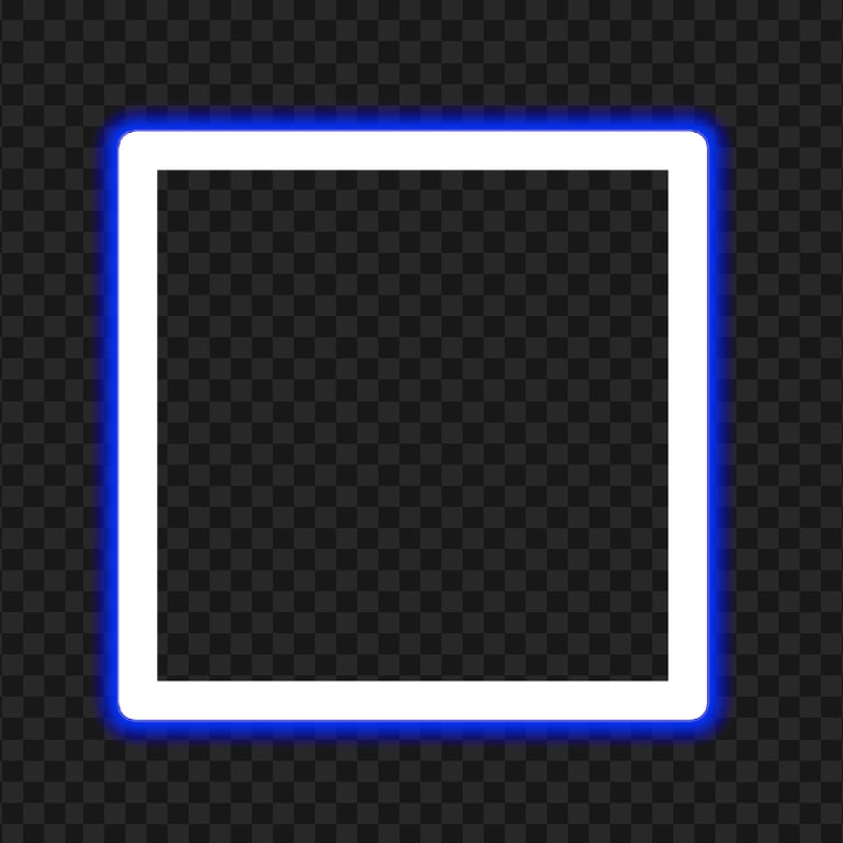 Blue Square Outline