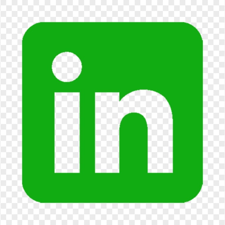 LinkedIn Square Green Icon Download PNG | Citypng