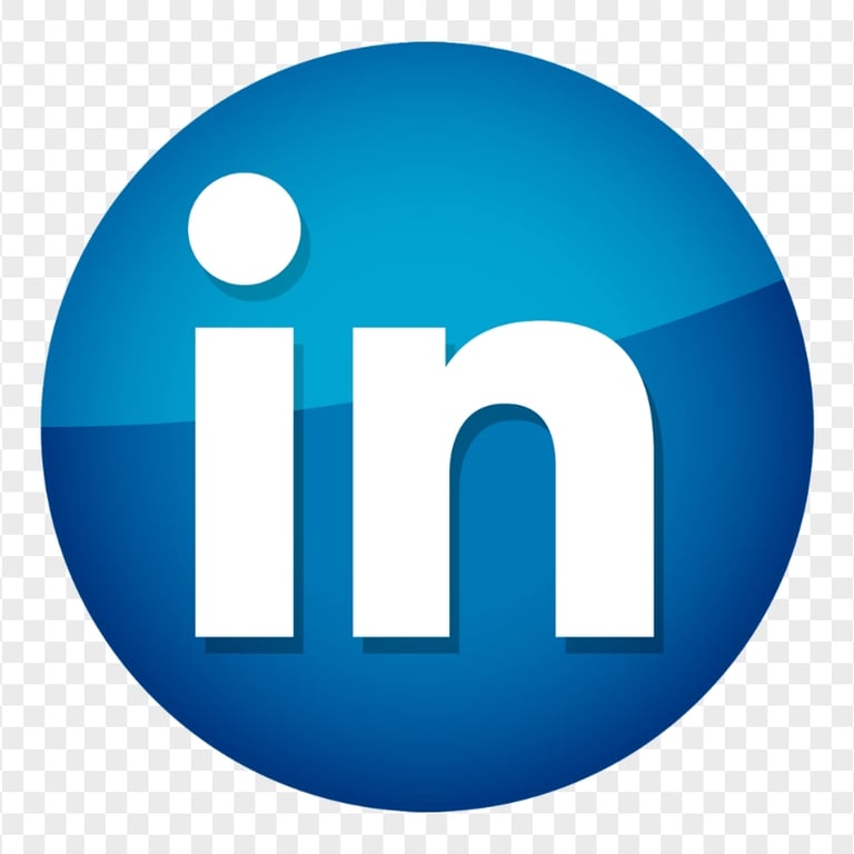 HD Round Circular Linkedin IN Glossy Icon Transparent PNG | Citypng
