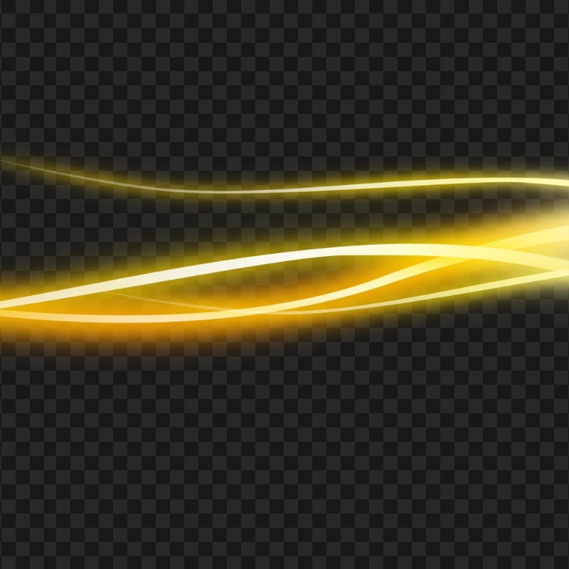 Glowing Yellow Light Lines PNG | Citypng