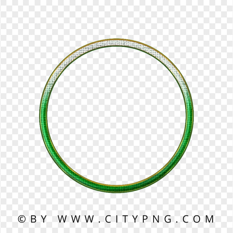 Green Gradient Outline Circle PNG | Citypng