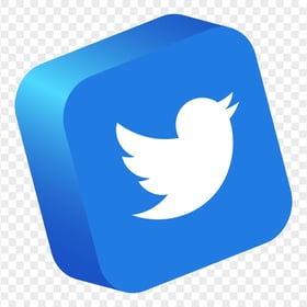 HD 3D Twitter Square Logo Icon PNG | Citypng