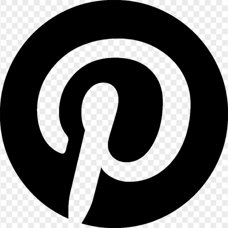 Round Black Pinterest Computer Icon Logo | Citypng
