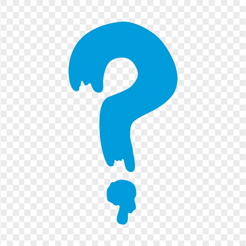 HD PNG Question Mark Blue Liquid Dripping Down Icon | Citypng