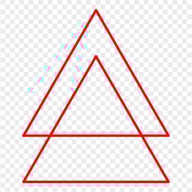 PNG Double Outline Red Triangle | Citypng