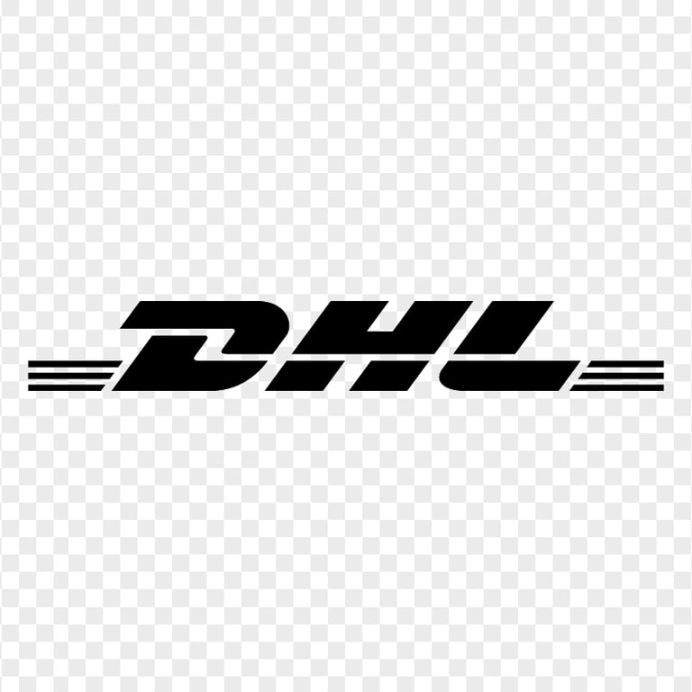HD Black DHL Express Company Logo Transparent Background | Citypng