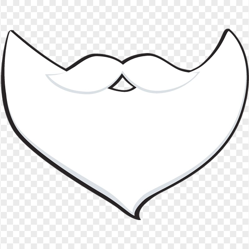 Santa White Cartoon Beard PNG | Citypng