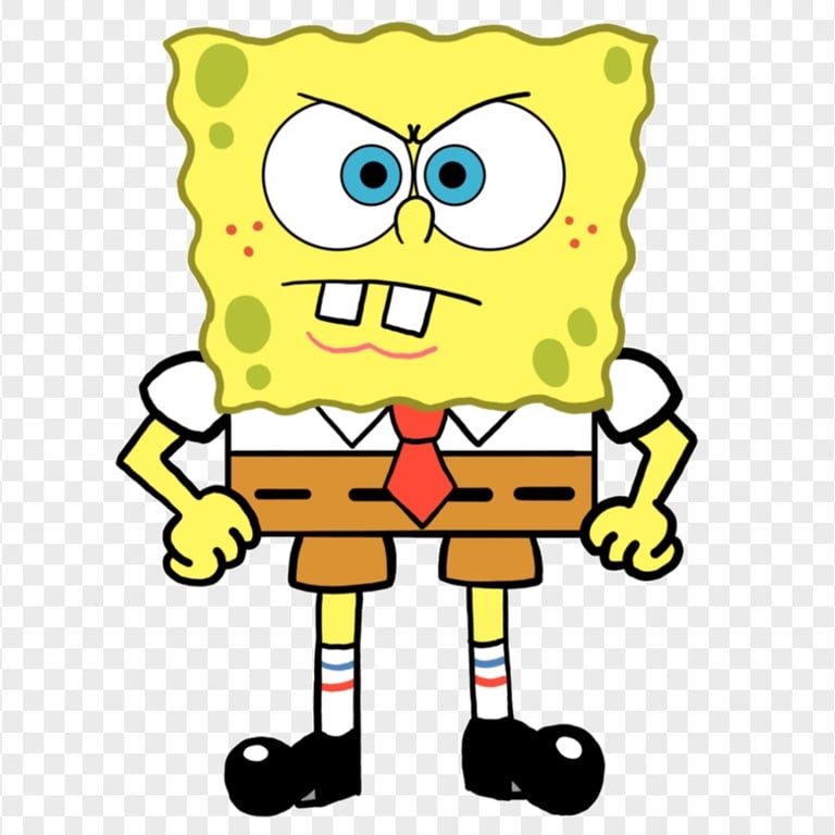 HD Spongebob Very Angry Character Transparent PNG | Citypng