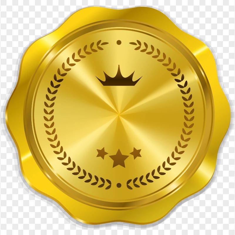 Download Gold Token Medal Seal Illustration PNG | Citypng