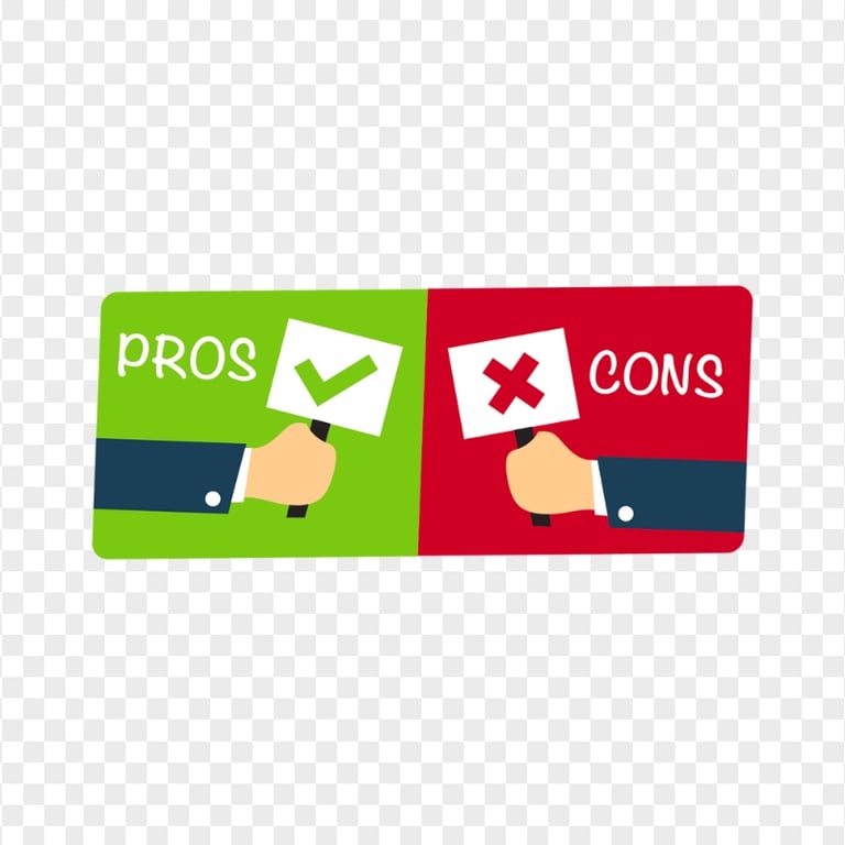 Pros And Cons Vector Icon Sign PNG | Citypng