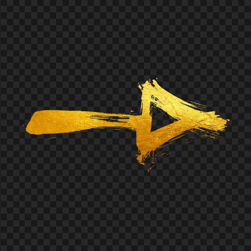 Gold Arrow Png