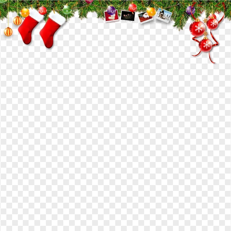 Christmas Santa Decoration Illustration Border | Citypng