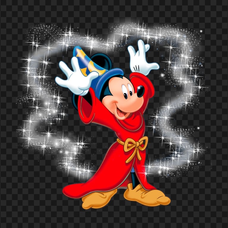 HD Mickey Mouse Sorcerer Wizard Magician PNG | Citypng