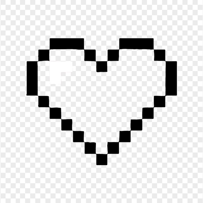 Pixel Art Heart Icon FREE PNG | Citypng