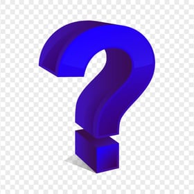 Blue Drawing Question Mark Icon PNG | Citypng