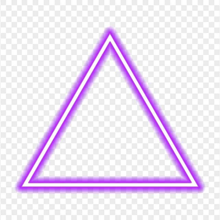 HD Purple Glowing Triangle Neon PNG | Citypng
