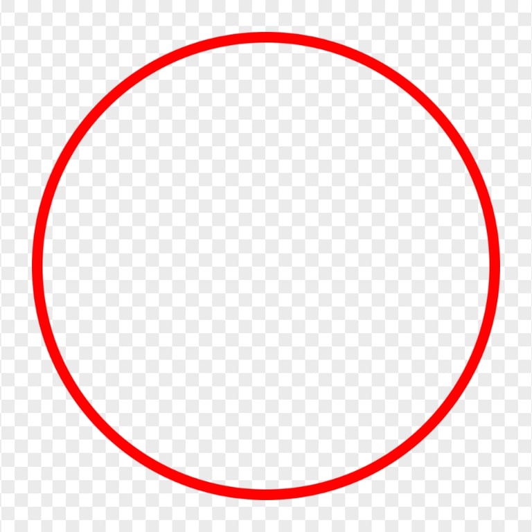 Red Circle Transparent Background