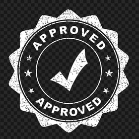 HD Red Round Approved Stamp PNG | Citypng