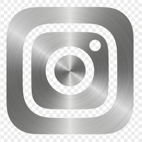 HD Silver Gray Circular Instagram IG Logo Icon PNG | Citypng