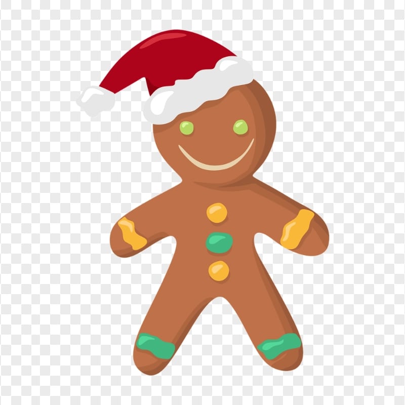 Brown Cookie Gingerbread Man Vector Cartoon HD PNG | Citypng