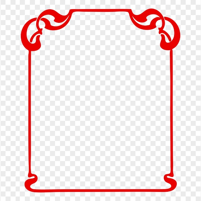 Red Frame Clipart PNG | Citypng
